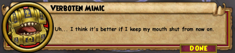 Picking the Locks - Verboten Mimic - Final Bastion