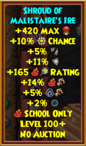 Wizard101 Best 130 Fire Gear - Final Bastion
