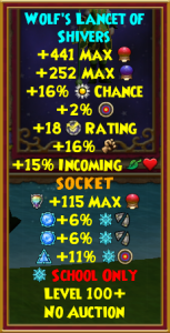 Wizard101 Best Max Ice Gear - Final Bastion