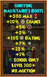 Wizard101 Best Max Life Gear - Final Bastion