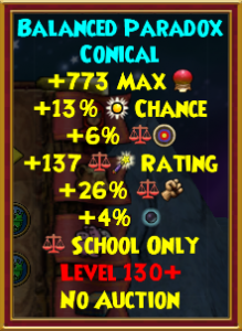 Wizard101 Best Max Balance Gear - Final Bastion