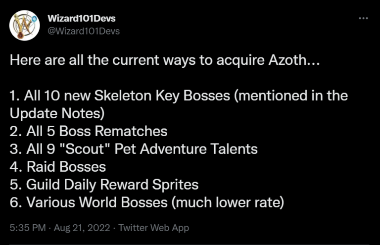 Wizard101 Azoth - Final Bastion